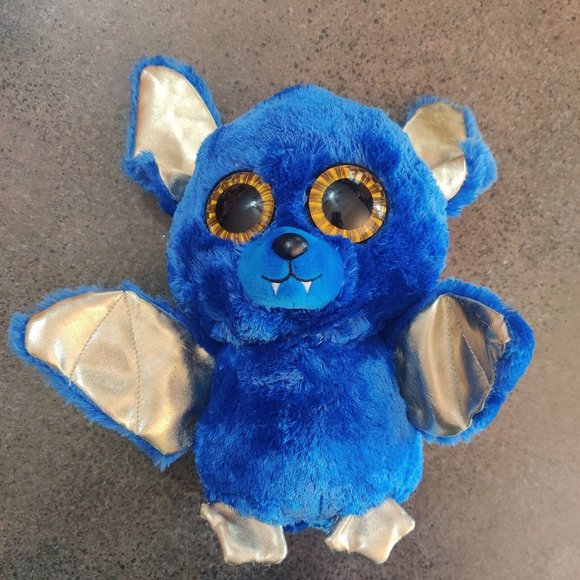 Ty | Toys | Ty Beanie Boo Boos Ozzy The Bat 9 28 Blue Gold Walgreens ...